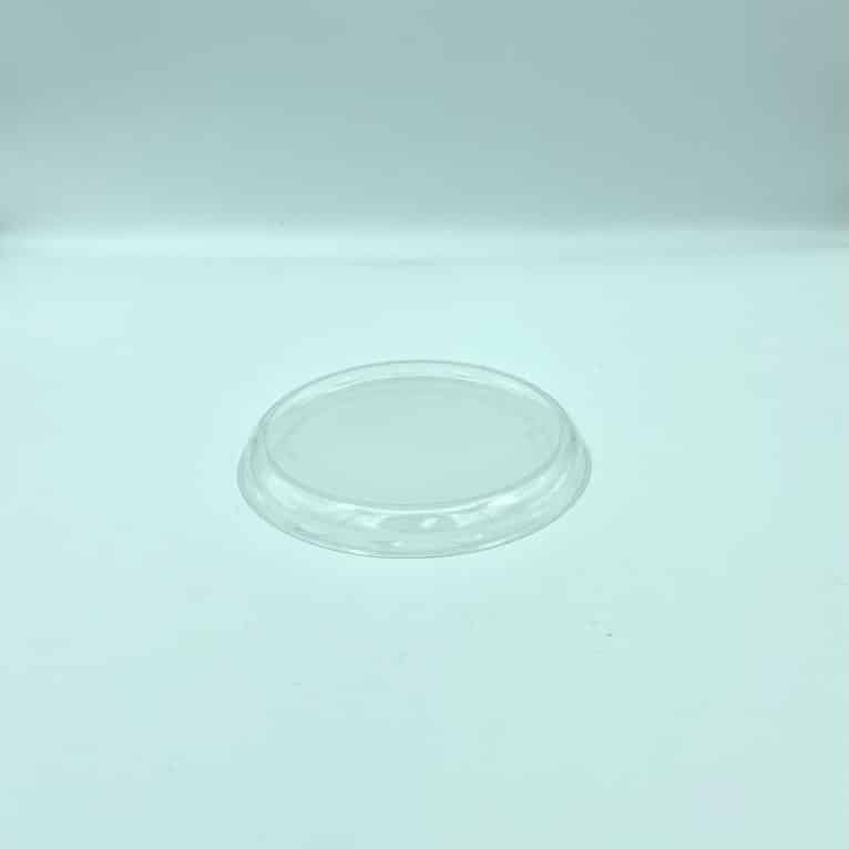 115mm Diameter Round Clear R-Pet Lids for CondiPAK