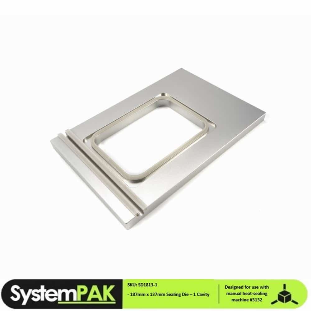 171mm x 127mm - 1 Impression Heat Sealing Die - SystemPAK