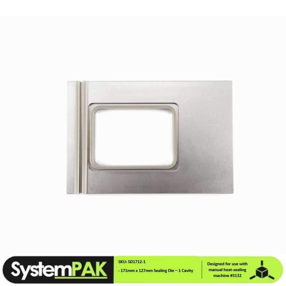 171mm x 127mm - 1 Impression Heat Sealing Die - SystemPAK