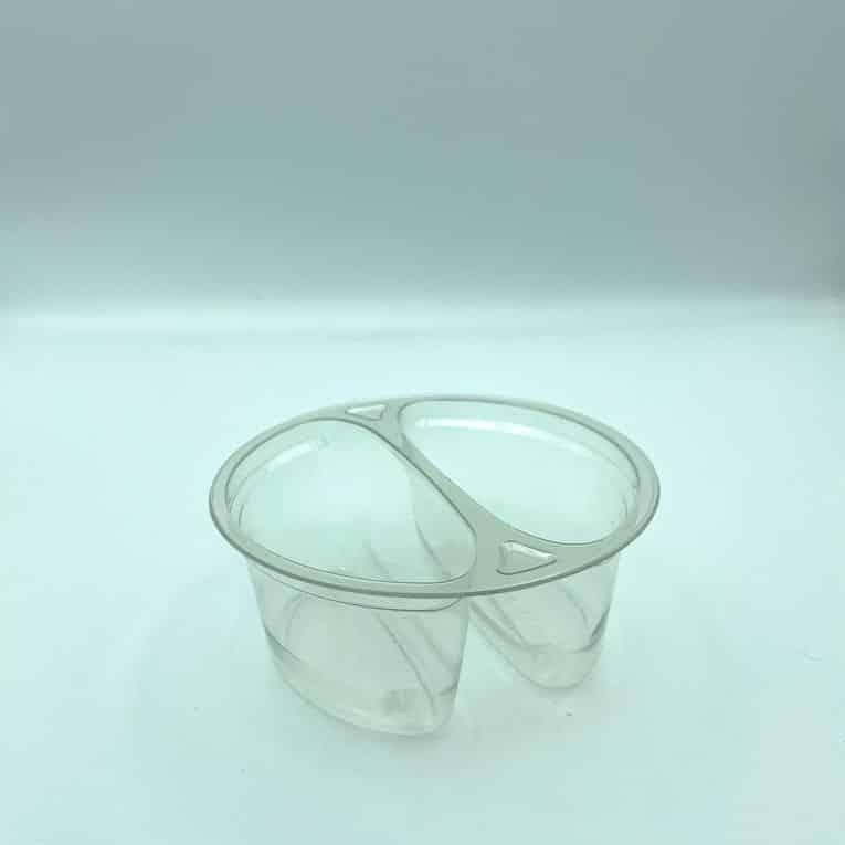 278ml Round 2 Cavity Clear R-Pet Containers for CondiPAK Range