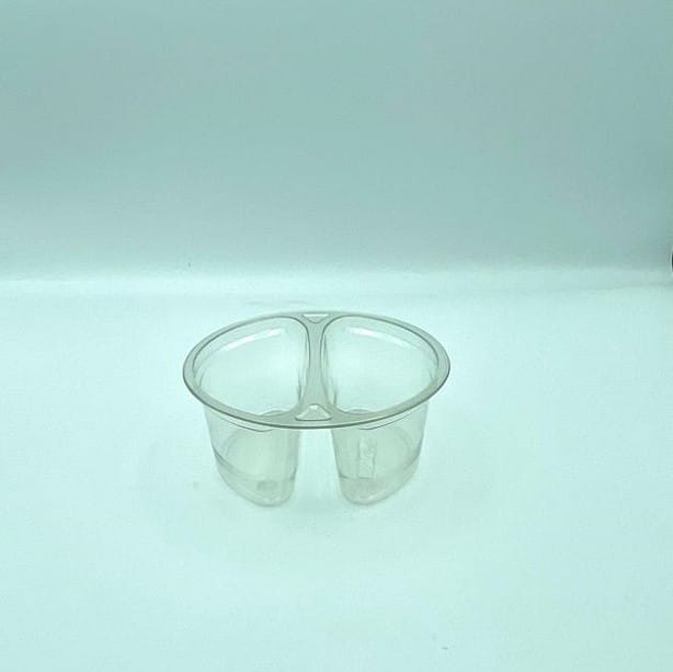 280ml Round 2 Cavity Clear R-Pet Containers for the CondiPAK range