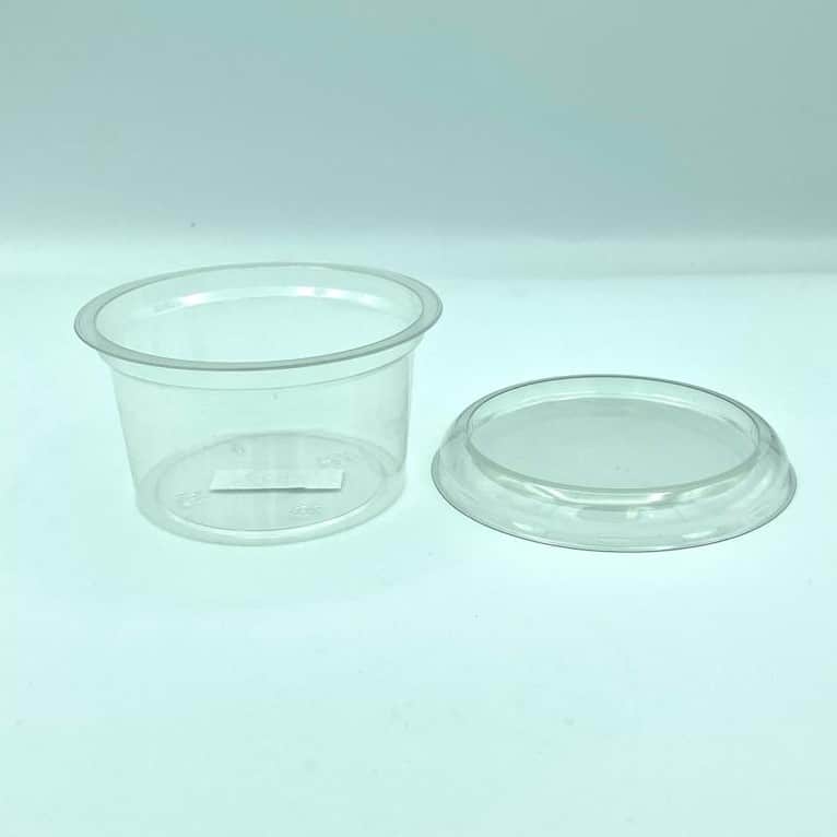 280ml Round 95mm Diameter Clear R-Pet Container