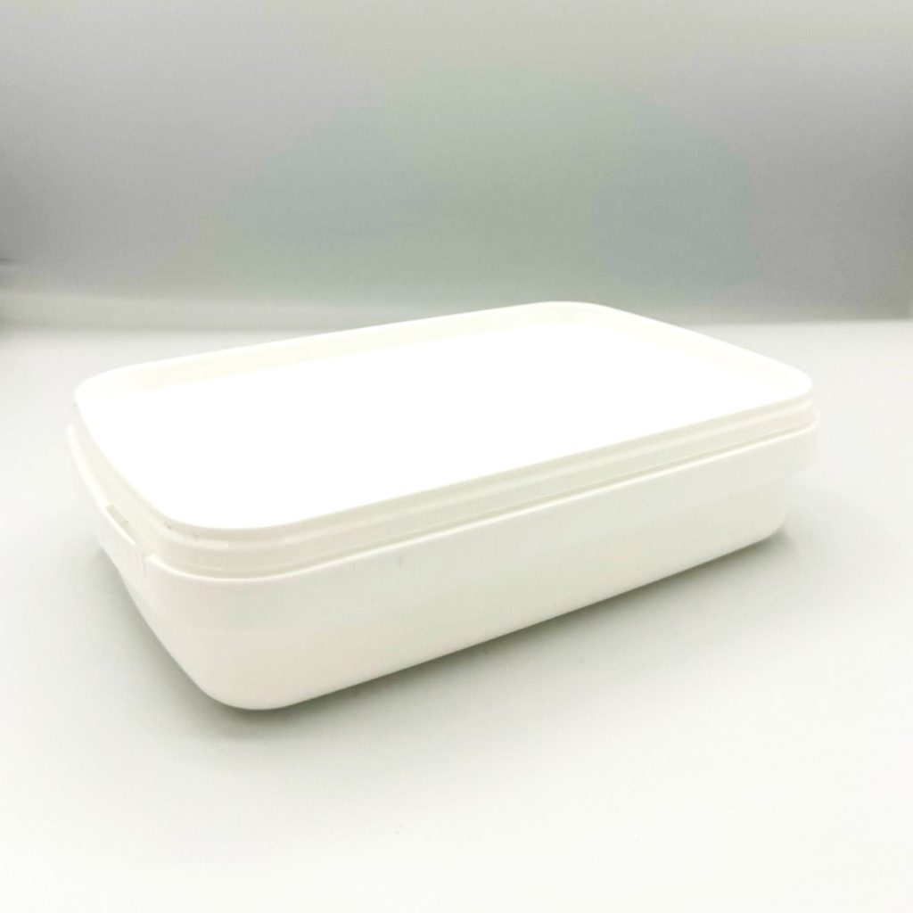 750ml White Freezer Grade Rectangular Tamper Evident Containers and Lids