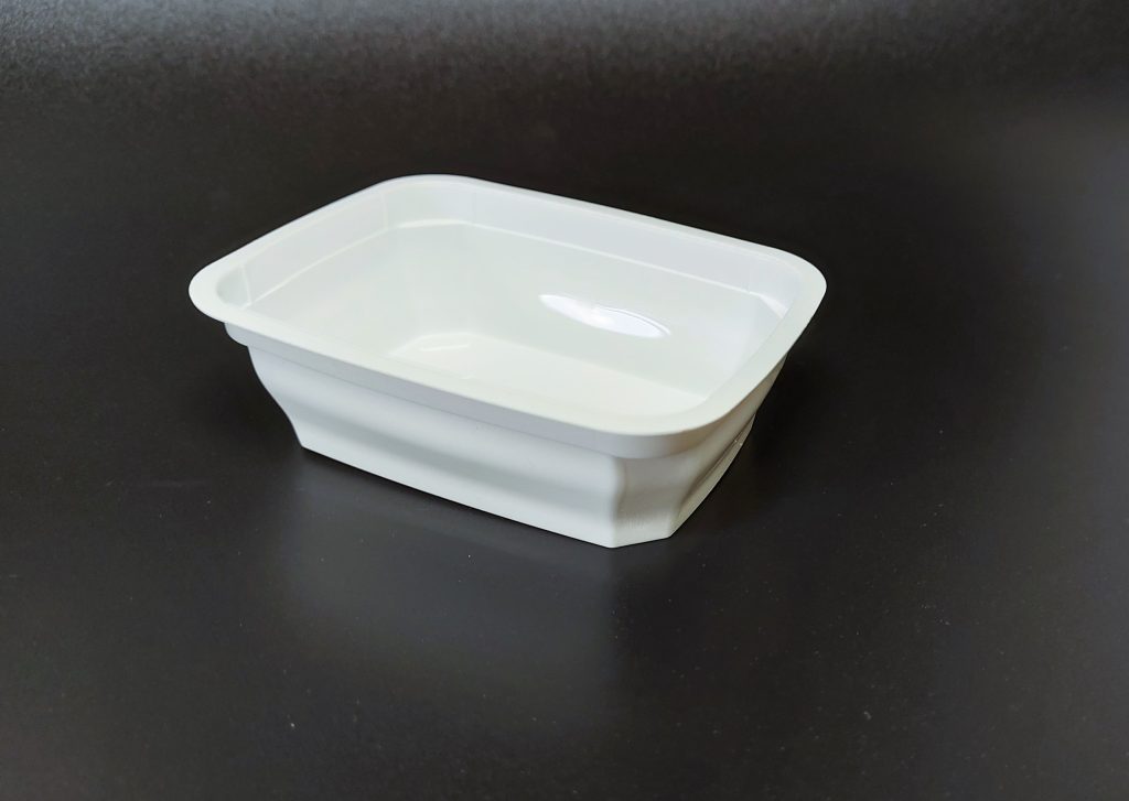 150ml White Rectangular Pate Container and Lid - SystemPAK