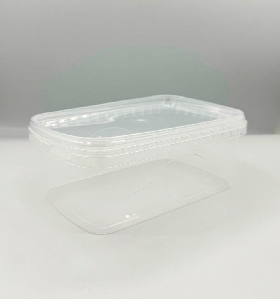 1300ml Plastic rectangular tamper evident containers